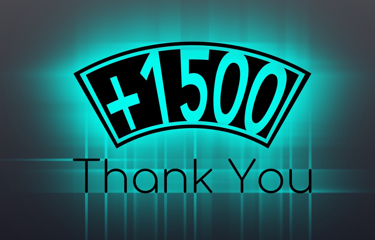 | 1500 Followers: Thank You Friends!iChristian